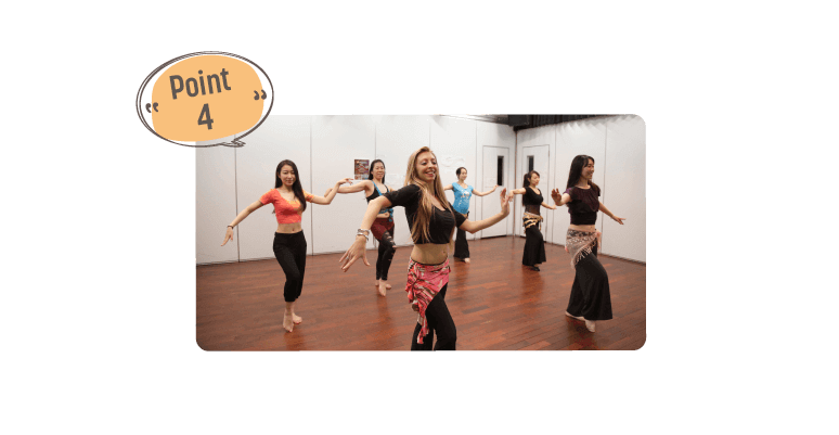 Arabian dance (belly dance) lesson in Fukuoka | NPO Tiempo Iberoamericano